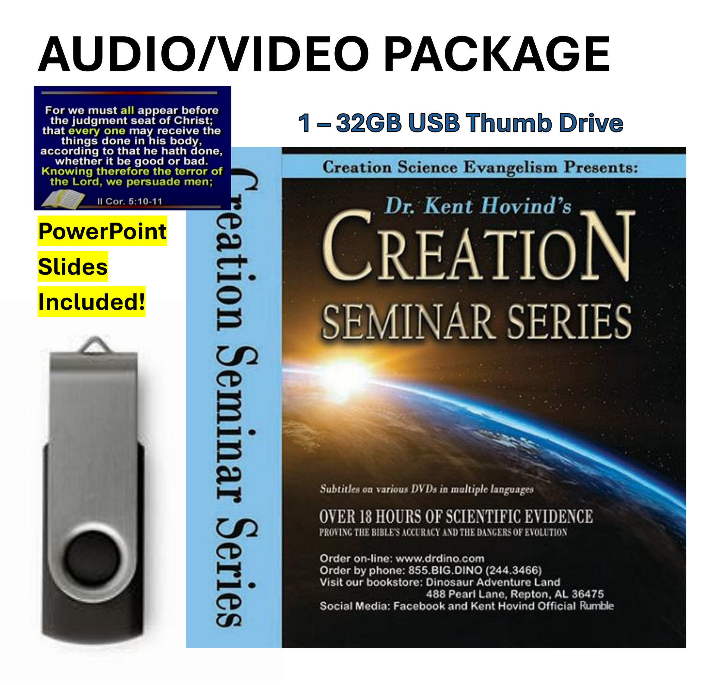 Creation Science Digital AV Support Pack Plus (USB Drive) — Biblical ...